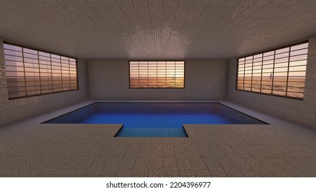 Alone Empty Space Liminal Space 3d Stock Illustration 2204396977 ...