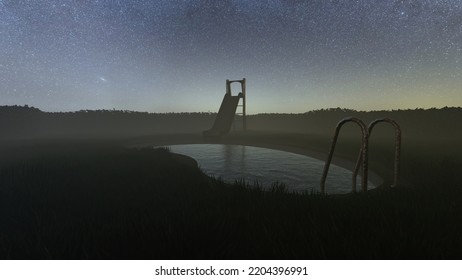 Alone Empty Space Liminal Space 3d Stock Illustration 2204396991 ...