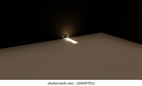 Alone Empty Space Liminal Space 3d Stock Illustration 2204397011 ...