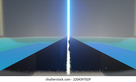 Alone Empty Space Liminal Space 3d Stock Illustration 2204397029 ...