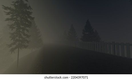 Alone Empty Space Liminal Space 3d Stock Illustration 2204397071 ...