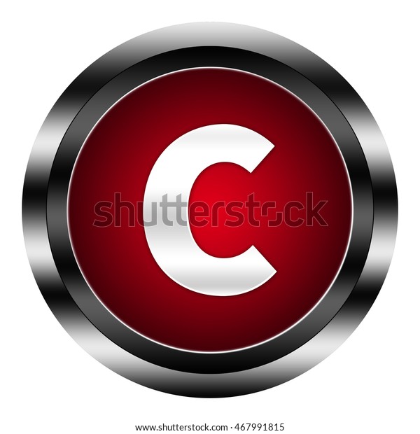 Alphabet C Button Isolated 3d Illustration Stock Illustration 467991815 ...
