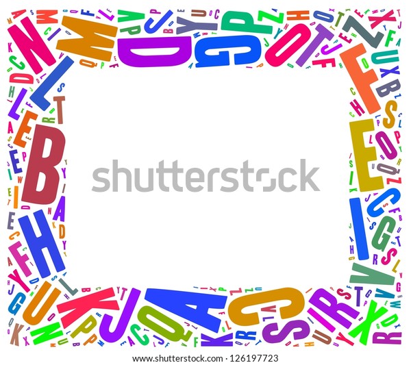 Alphabet Frame: ภาพประกอบสต็อก 126197723 | Shutterstock