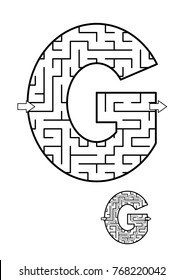 312 G Letter Maze Images, Stock Photos & Vectors | Shutterstock