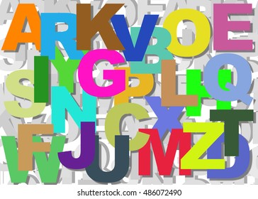 Alphabet Texture Background Stock Illustration 486072490 | Shutterstock