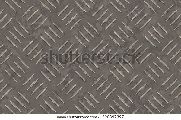 Alu Diamond Tread Plate Pattern Stock Illustration 1320397397 ...