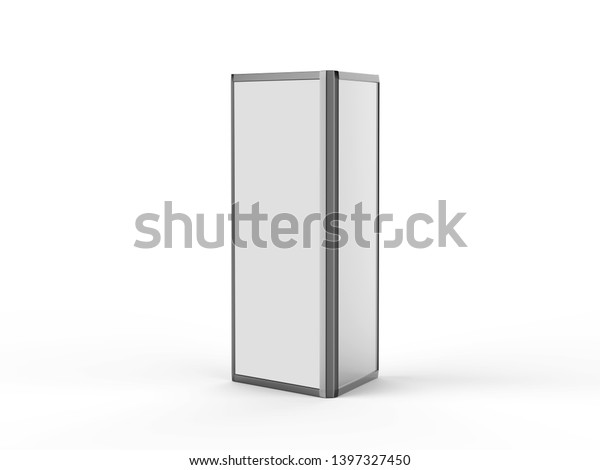 Aluminium Triangular Booth Display Tower 3 Stock Illustration ...