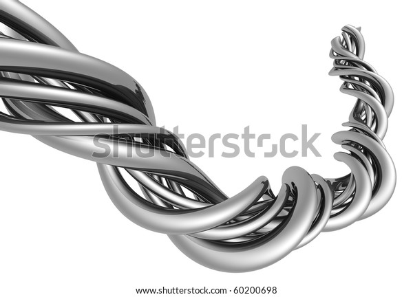 Aluminum Abstract Silver String Artwork Background Stock Illustration ...