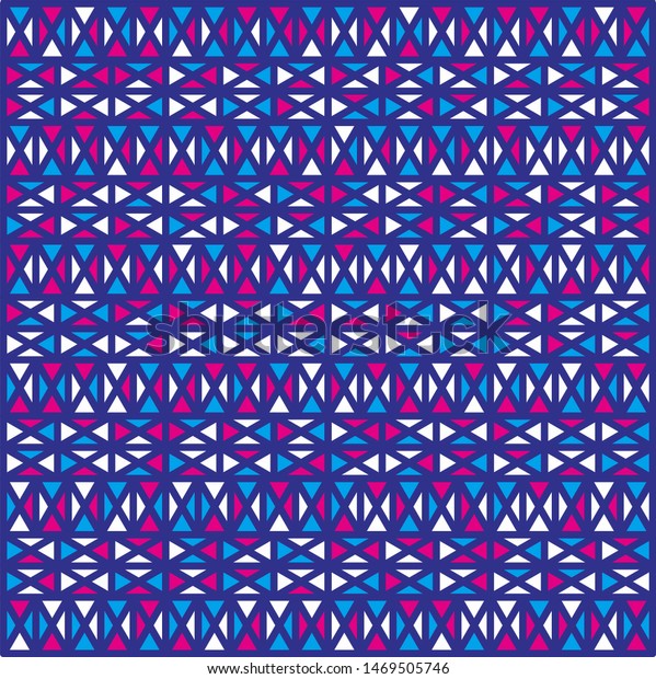 Amazing Triangle Pattern Blue Wallpaper Stock Illustration 1469505746 ...