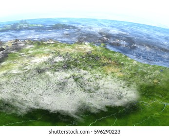 Amazon Delta 3d Illustration Detailed Planet Stock Illustration ...