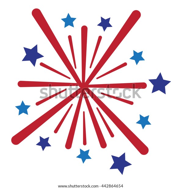 American Firework Stock Illustration 442864654 | Shutterstock