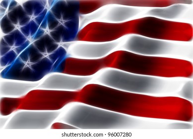 American Flag Abstract Background Stock Illustration 96007280 ...