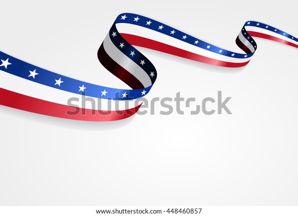 American Flag Background Raster Version Stock Illustration 448460857