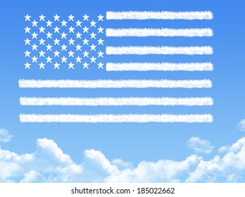 American Flag Cloud Shape Stock Illustration 185022662 | Shutterstock