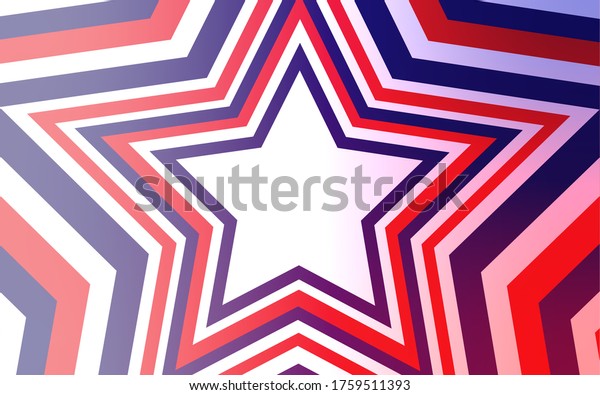 American Flag Scheme Star Pattern Background Stock Illustration ...