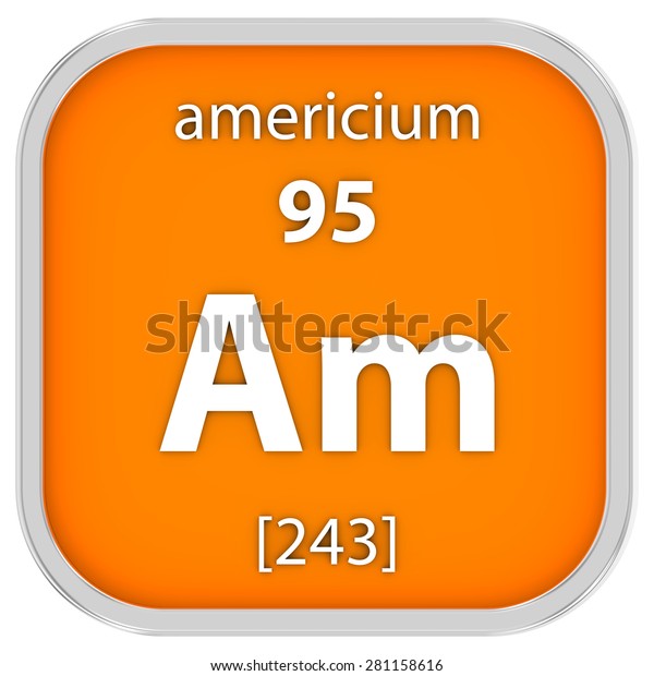 Americium Material On Periodic Table Part Stock Illustration 281158616 | Shutterstock