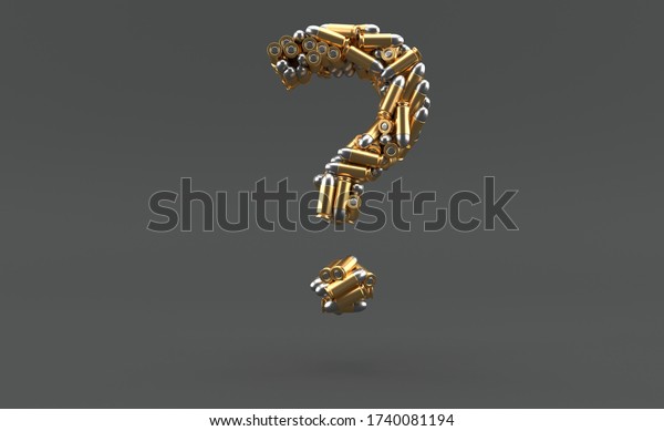 Ammunition Question Mark Shape Isolated On Stock Illustration ...