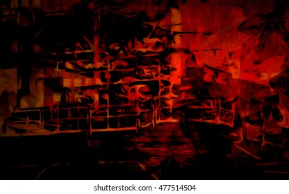 3d Render Illustration Scary Horror Occult Stock Illustration 2081379847