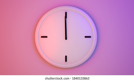 Concept Time Analog Clock On Pastel Stock Photo 1734618872 | Shutterstock