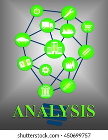 Analysis Icons Indicating Data Analytics Investigation Stock ...