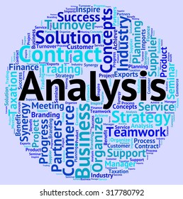 Analysis Word Indicating Data Analytics Analyze Stock Illustration ...