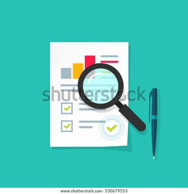 Analytics Data Research Icon Analysis On Stock Illustration 530679553