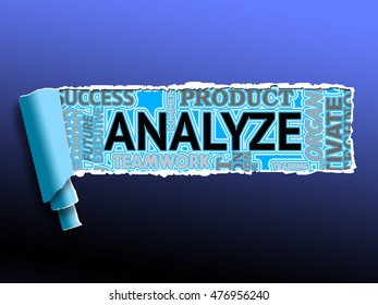 Analyze Word Showing Data Analysis Analyzing Stock Illustration ...