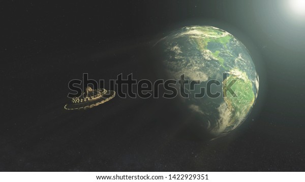 Ancient Aliens Close Encounters Third Kind: ภาพประกอบสต็อก 1422929351 ...