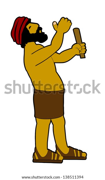 Ancient Builder Worker Clip Art Stock Illustration 138511394