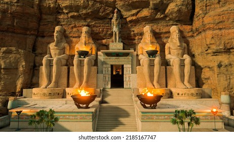 Ancient Egypt Temple 3d Rendering Stock Illustration 2185167747 ...