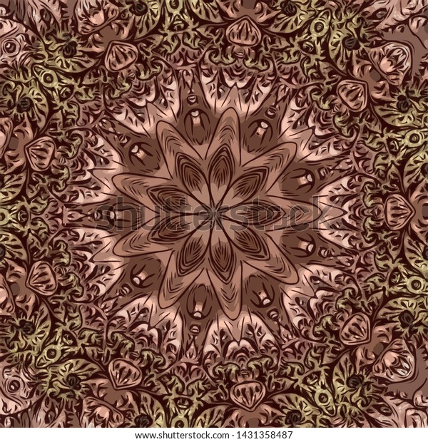 Ancient Egyptian Geometric Pattern Design Stock Illustration 1431358487 ...
