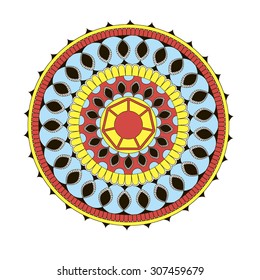 Ancient Indian Circular Patterns Arab Patterns Stock Illustration ...