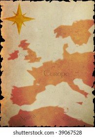 Ancient Map Texture Over Black Background Stock Illustration 39067528 ...