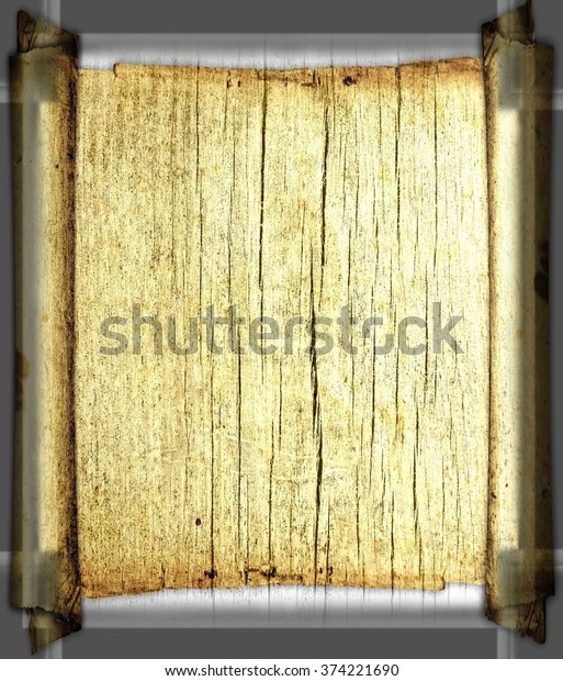 Ancient Paper Scroll Isolated On White Stock Illustration 374221690 ...