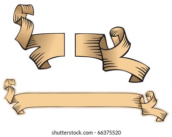 31 Twisted banner fluttering scroll Images, Stock Photos & Vectors ...