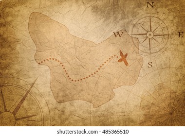 Detail Vintage Globe Map Showing Europe Stock Photo (Edit Now) 1514355293