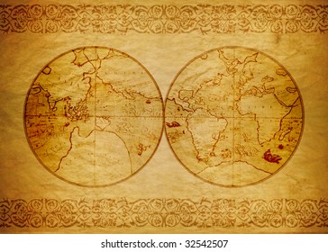 Ancient World Map Stock Illustration 32542507 | Shutterstock