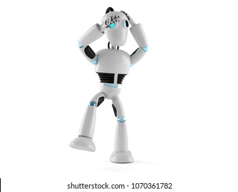 Android Isolated On White Background 3d Stock Illustration 1070361782 ...