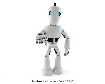 Android Isolated On White Background 3d Stock Illustration 692778241 ...