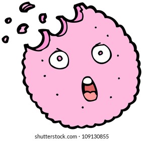 Cartoon Bitten Biscuit Stock Vector (Royalty Free) 116354749