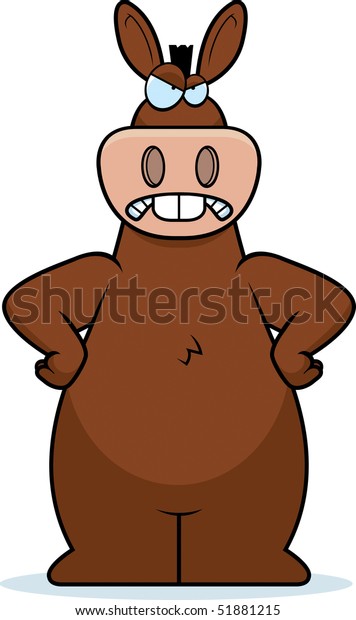 Angry Donkey Stock Illustration 51881215 | Shutterstock