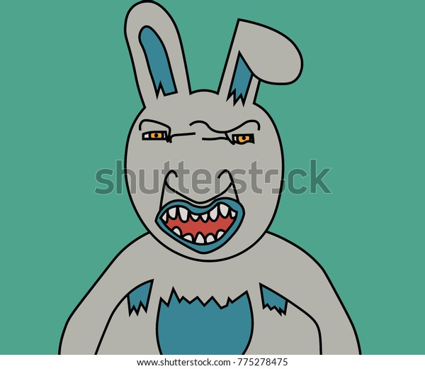 Angry Easter Bunny Stock Illustration 775278475 | Shutterstock