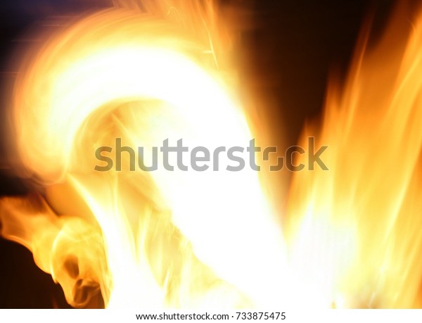 Angry Eruption Fire Glowing Highlighted Illustration Stock Illustration ...