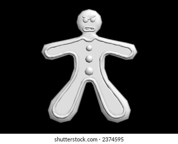 Angry Gingerbread Man Stock Illustration 2374595 | Shutterstock