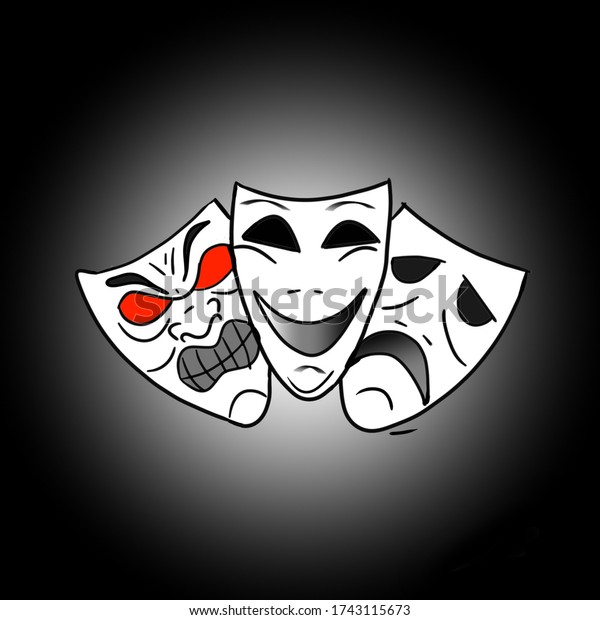 Angry Laughing Scared Faces Stock Illustration 1743115673 | Shutterstock