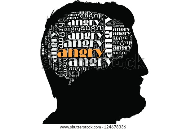 Angry Mind Stock Illustration 124678336