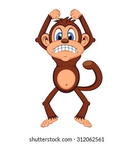 Angry Monkey Cartoon Stock Illustration 312062561 | Shutterstock