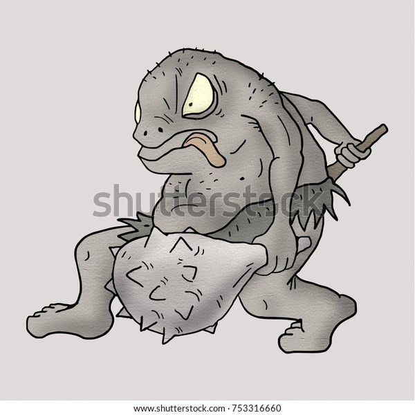 Angry Monster Draw Stock Illustration 753316660 | Shutterstock