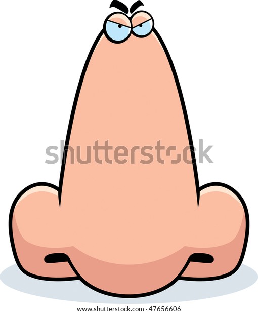 Angry Nose Stock Illustration 47656606