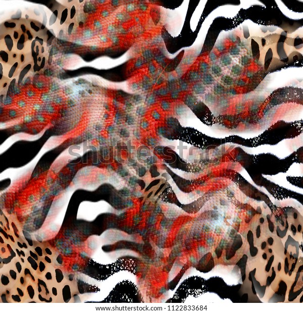 Animal Print Leopard Texture Background Stock Illustration 1122833684 ...